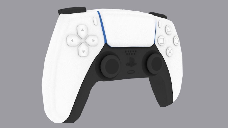 3D model PS5 or Play Station 5 Controller VR / AR / low-poly | CGTrader