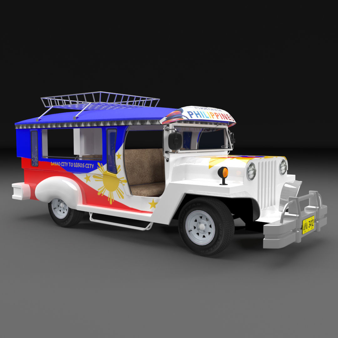 3D model Philippine Jeepney VR / AR / low-poly | CGTrader