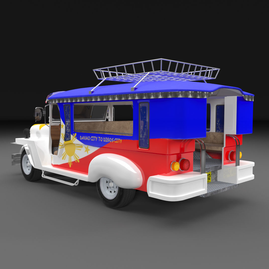 3D model Philippine Jeepney VR / AR / low-poly | CGTrader