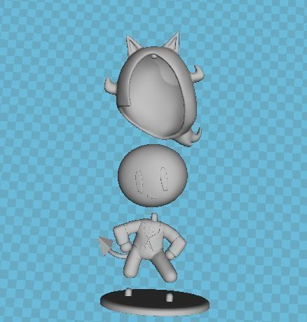 Helltaker Cerberus 3D model 3D printable | CGTrader