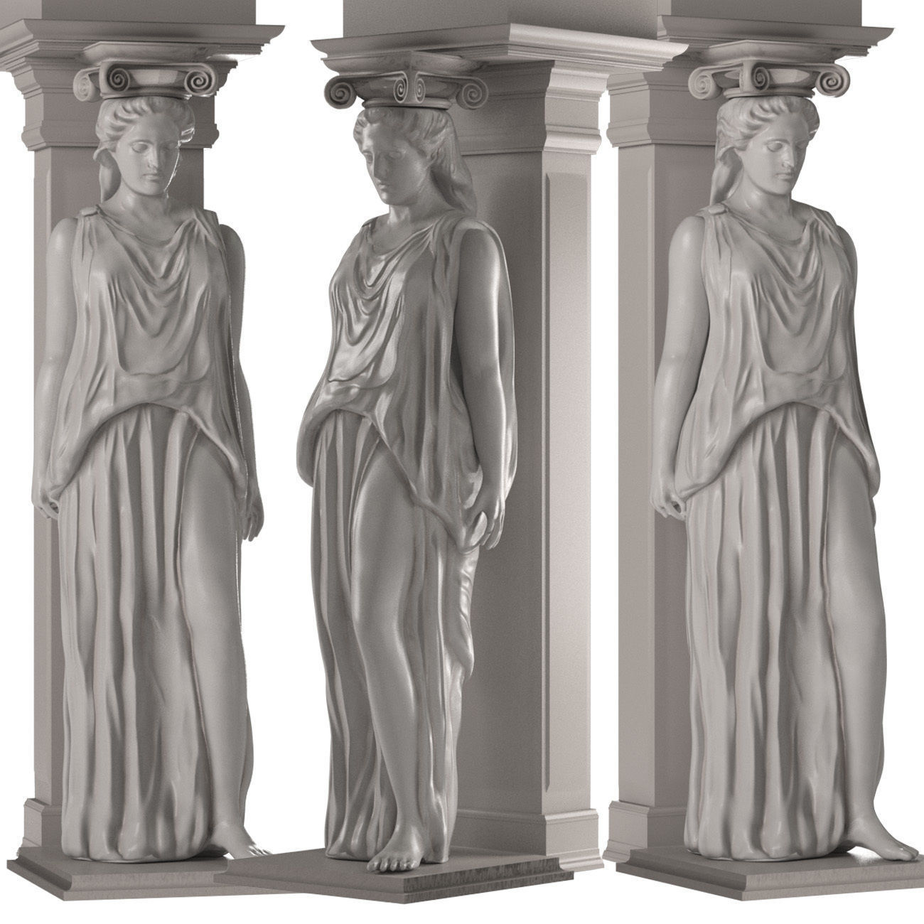 Caryatid Sculpture 3D model | CGTrader