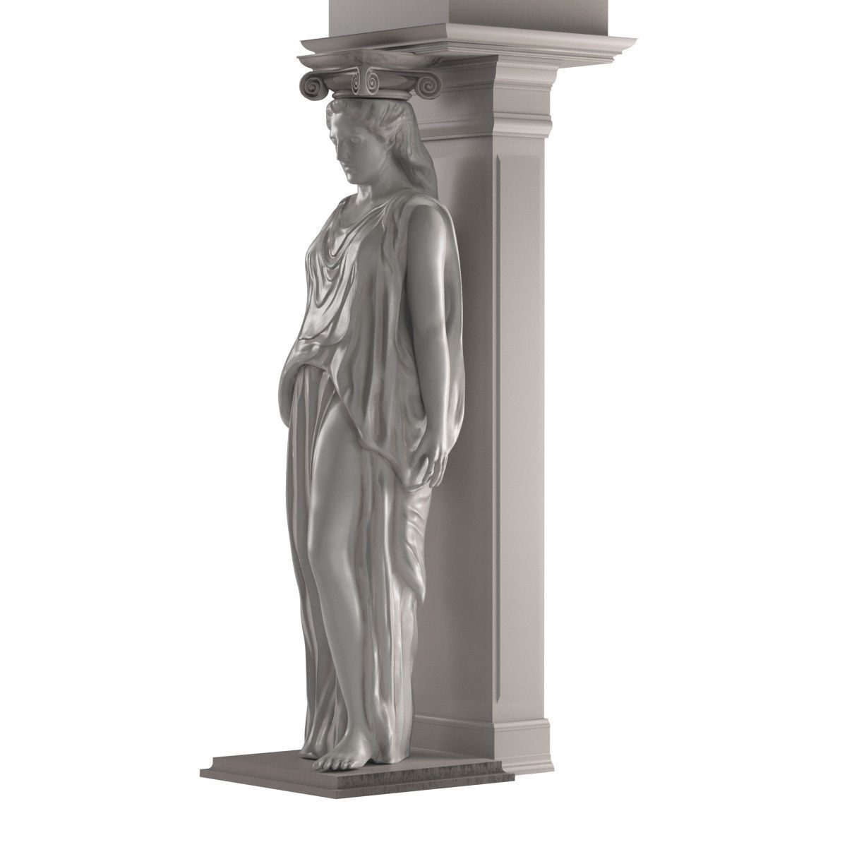 Caryatid Sculpture 3D model | CGTrader
