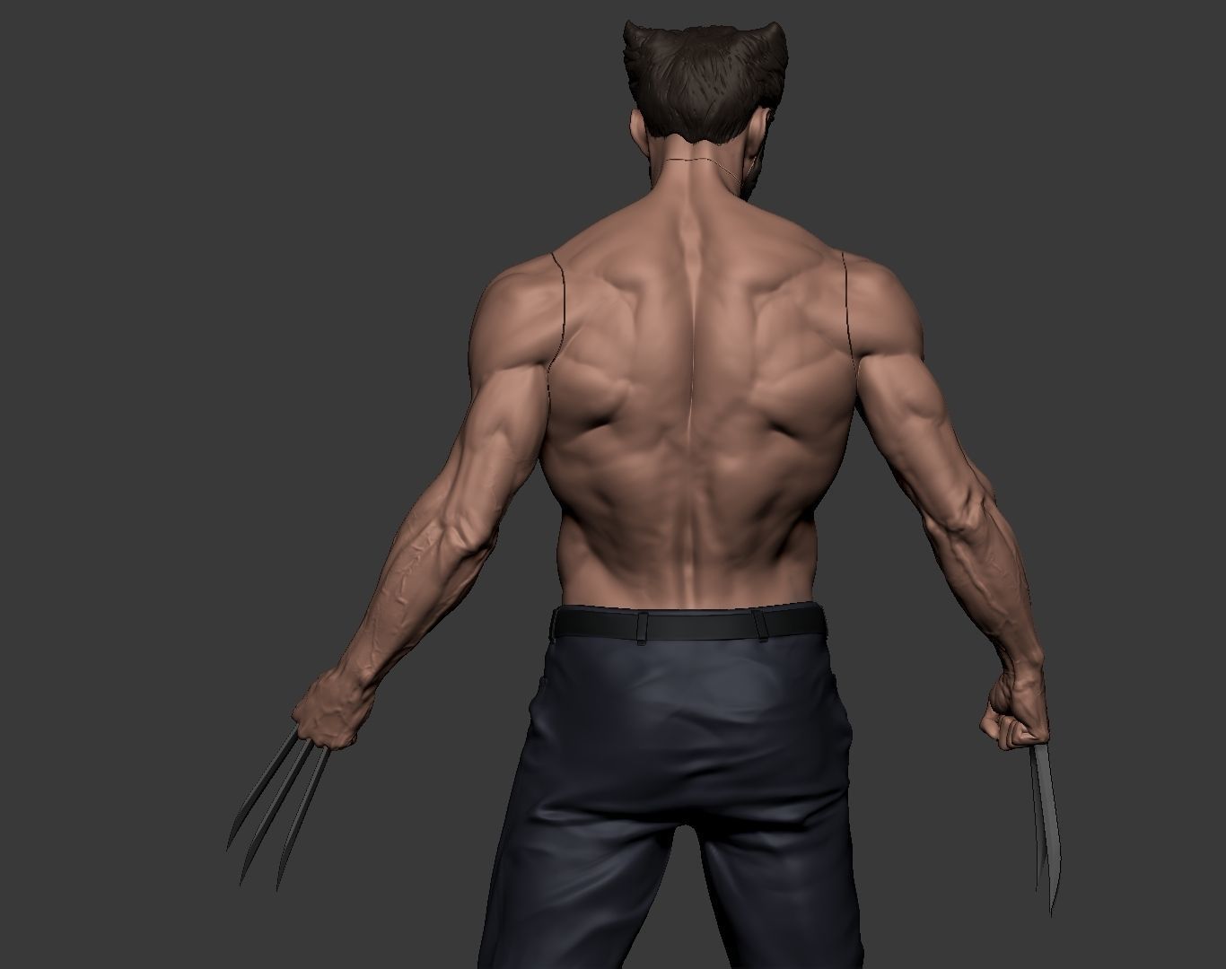 Hugh Jackman Wolverine Logan 3d print model 3D model 3D printable ...