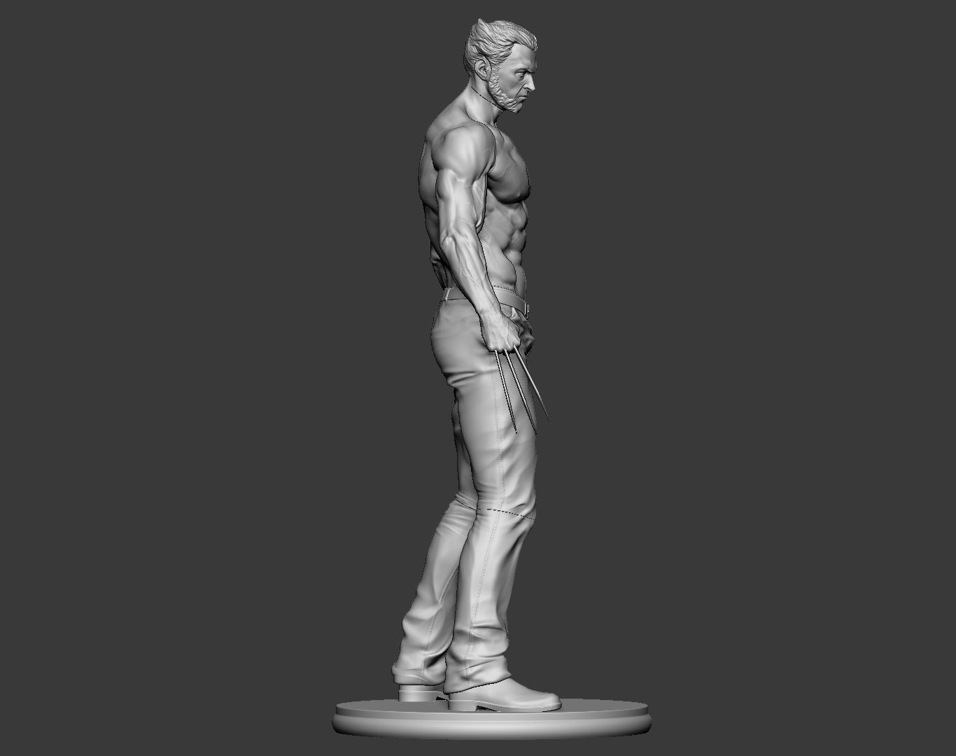 Hugh Jackman Wolverine Logan 3d print model 3D model 3D printable ...