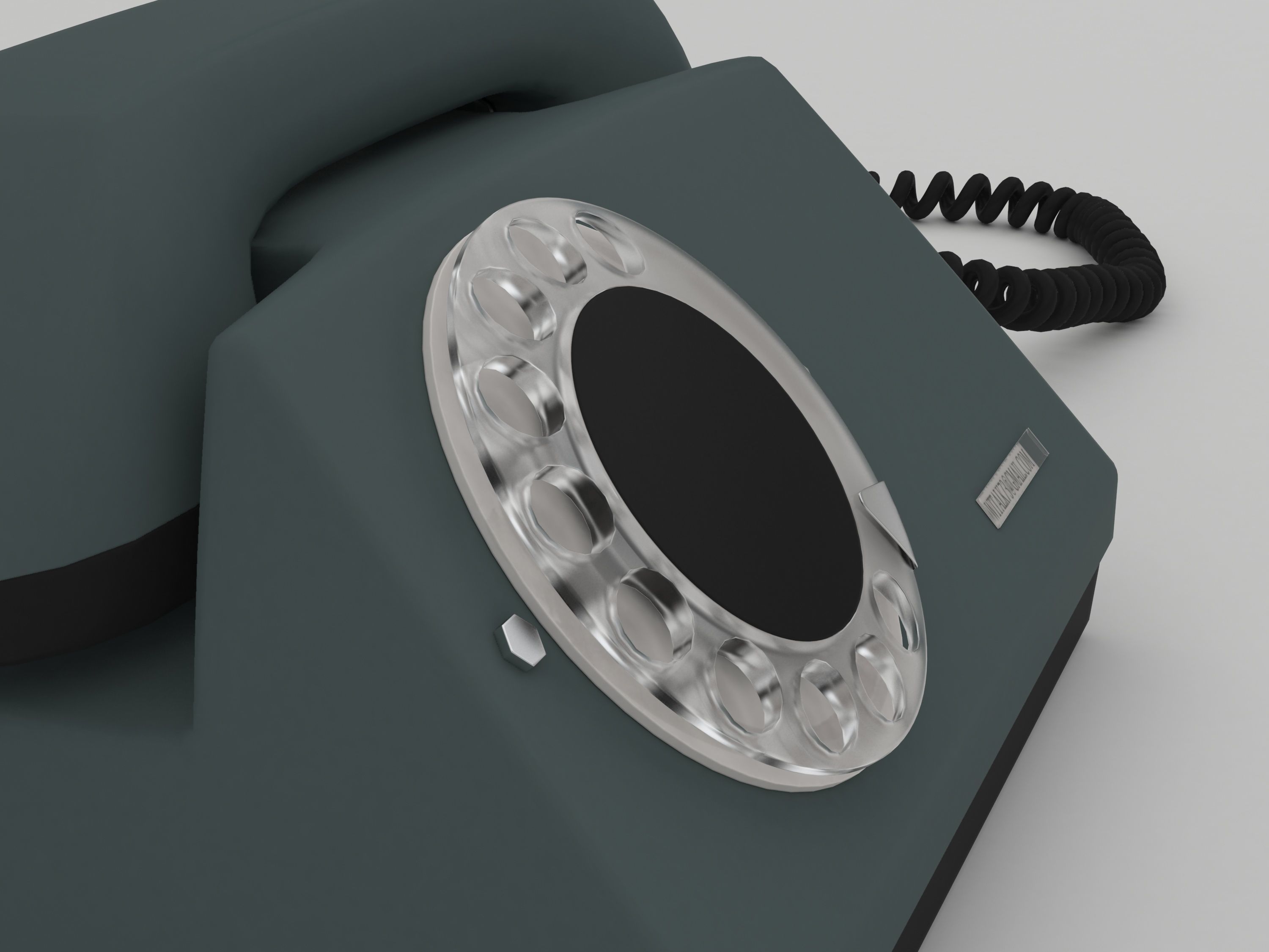 Disk phone 3D model | CGTrader