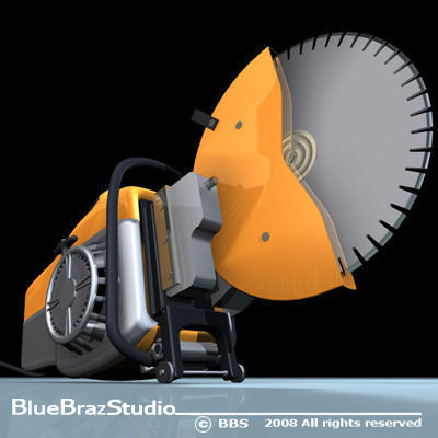 Cut off saw 3D model | CGTrader