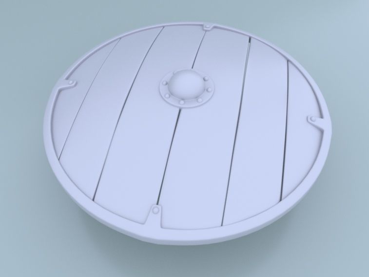 3D model Viking Shield MAYA AND SUBSTANCE VR / AR / low-poly | CGTrader