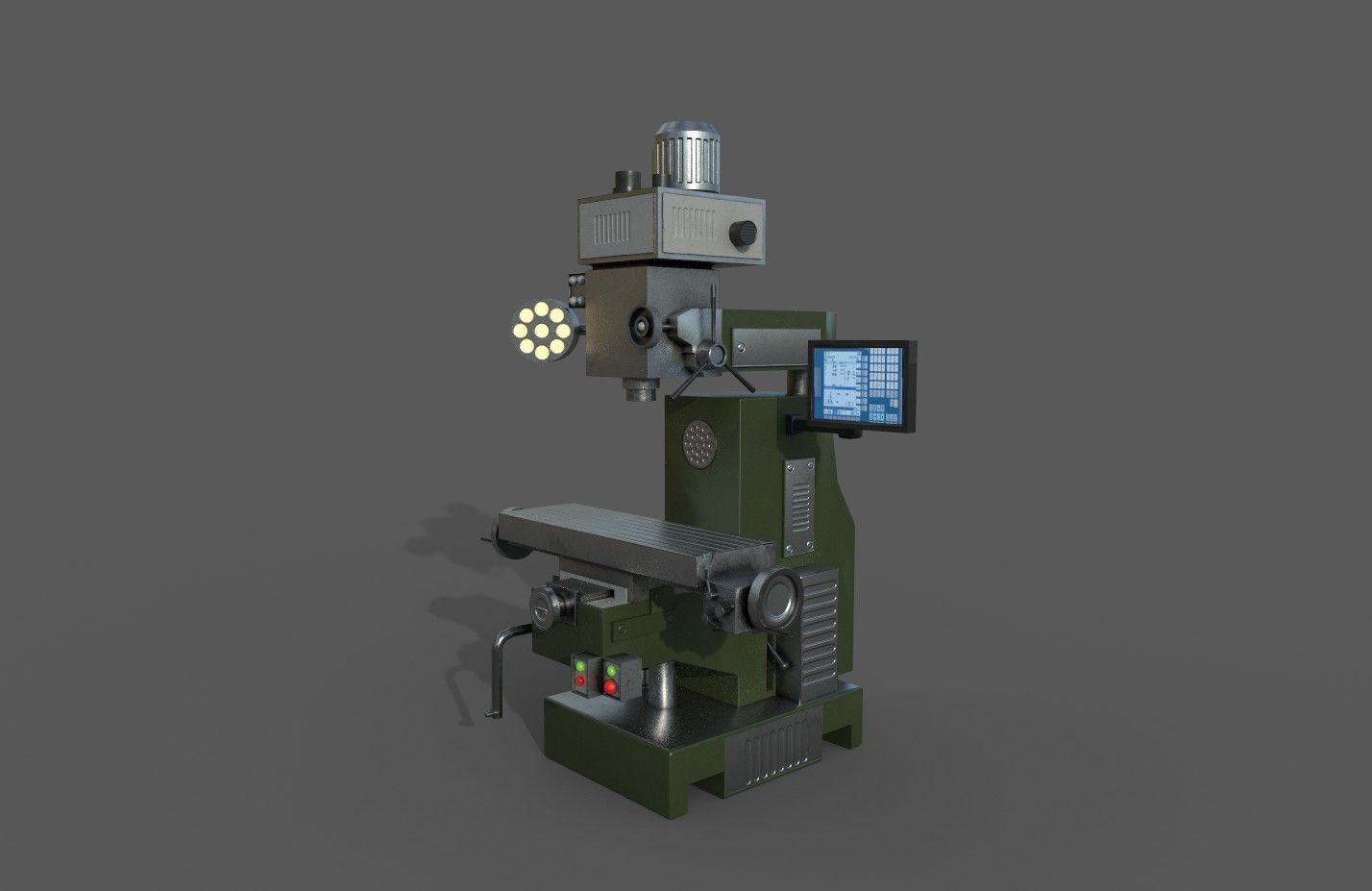 3D model Milling Machine VR / AR / low-poly | CGTrader