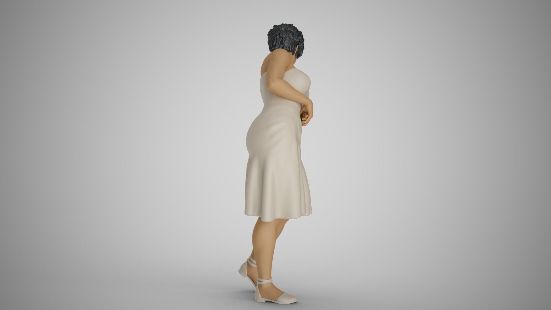 Water Splash Girl 2 3D model 3D printable | CGTrader
