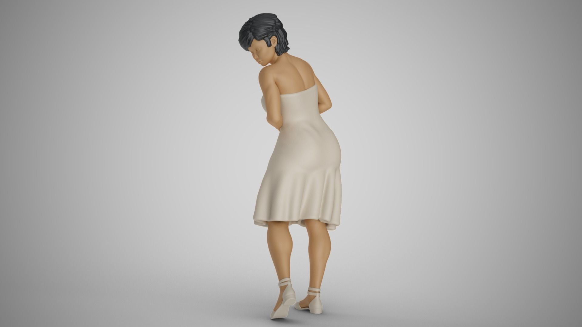 Water Splash Girl 2 3D model 3D printable | CGTrader