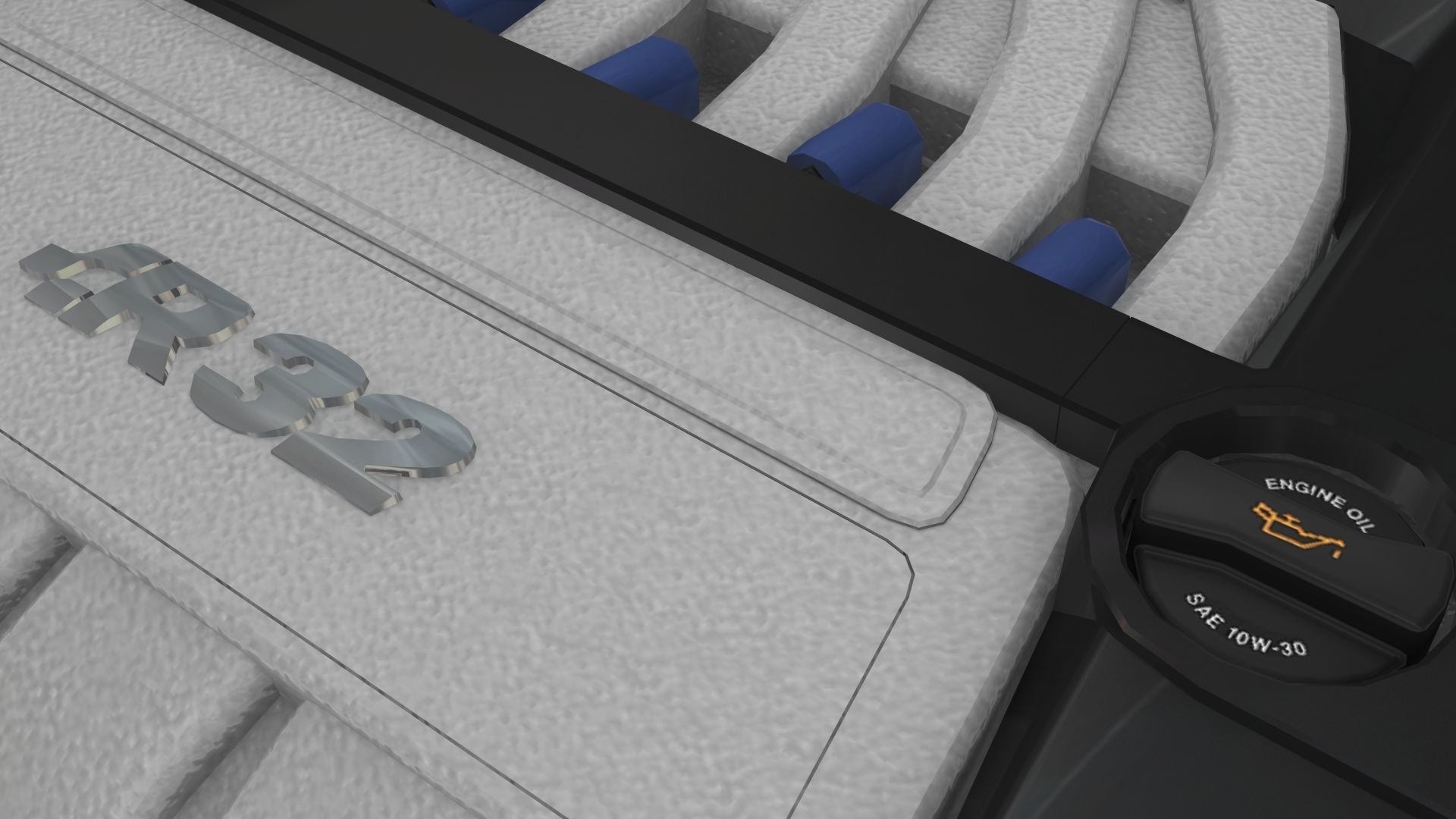 3D model Volkswagen Golf R32 VR6 24v engine VR / AR / low-poly | CGTrader