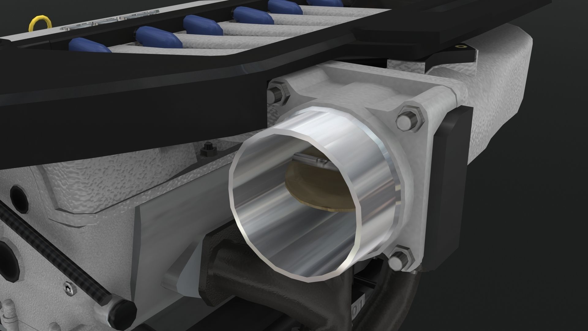 3D model Volkswagen Golf R32 VR6 24v engine VR / AR / low-poly | CGTrader