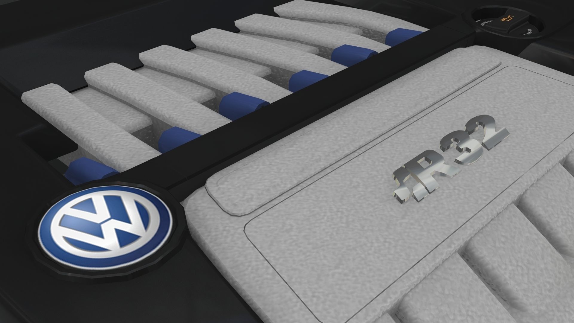 3D model Volkswagen Golf R32 VR6 24v engine VR / AR / low-poly | CGTrader