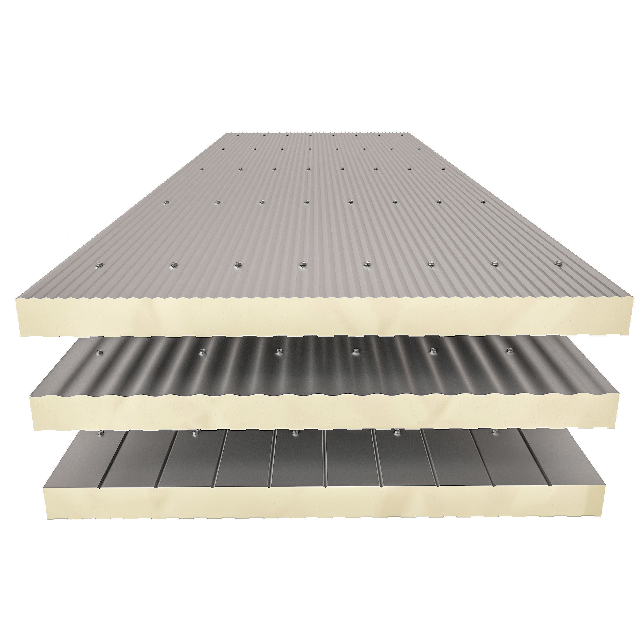 sloped roof-sandwich panel 3D model | CGTrader