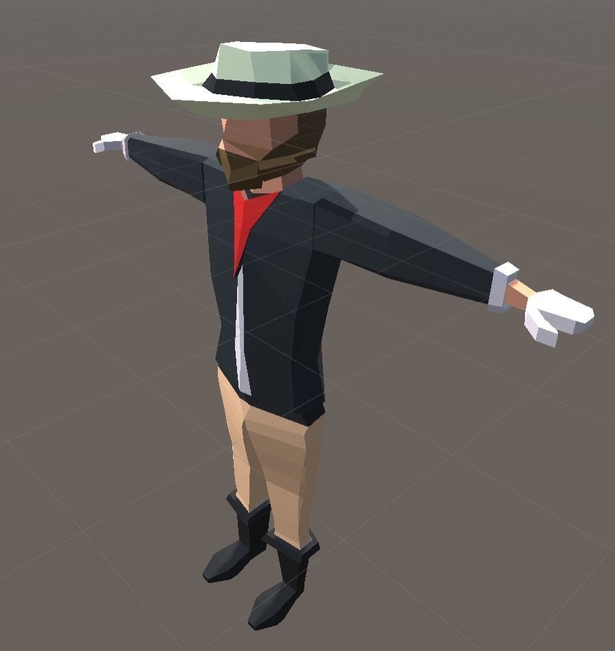 3D model Low Poly Cowboy Model VR / AR / low-poly | CGTrader