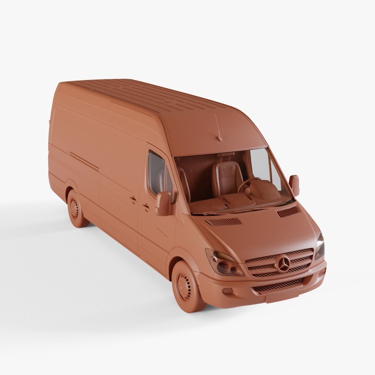 3D model 3D Van VR / AR / low-poly OBJ FBX BLEND