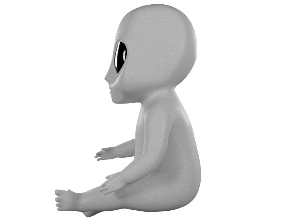 Alien Baby 3D model | CGTrader