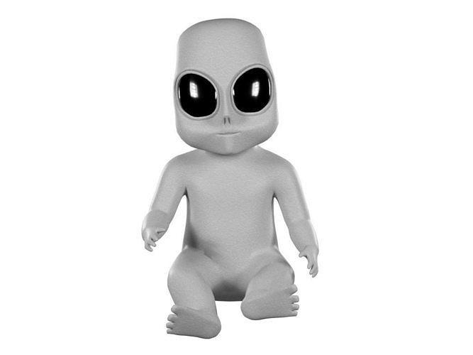 Alien Baby 3D model | CGTrader