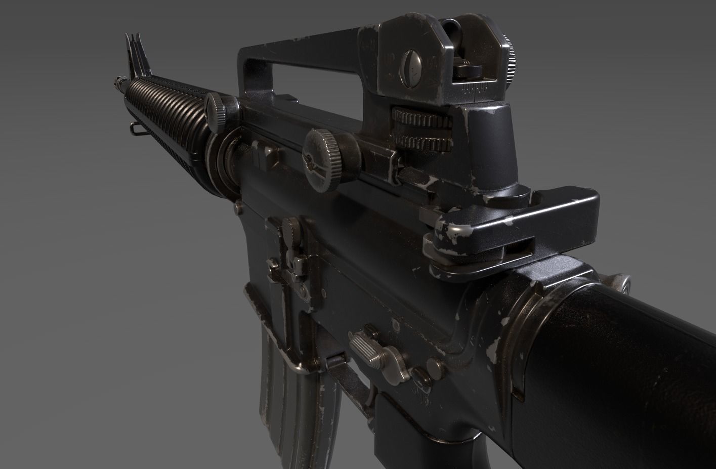 3D model M16 RIFLE VR / AR / low-poly | CGTrader