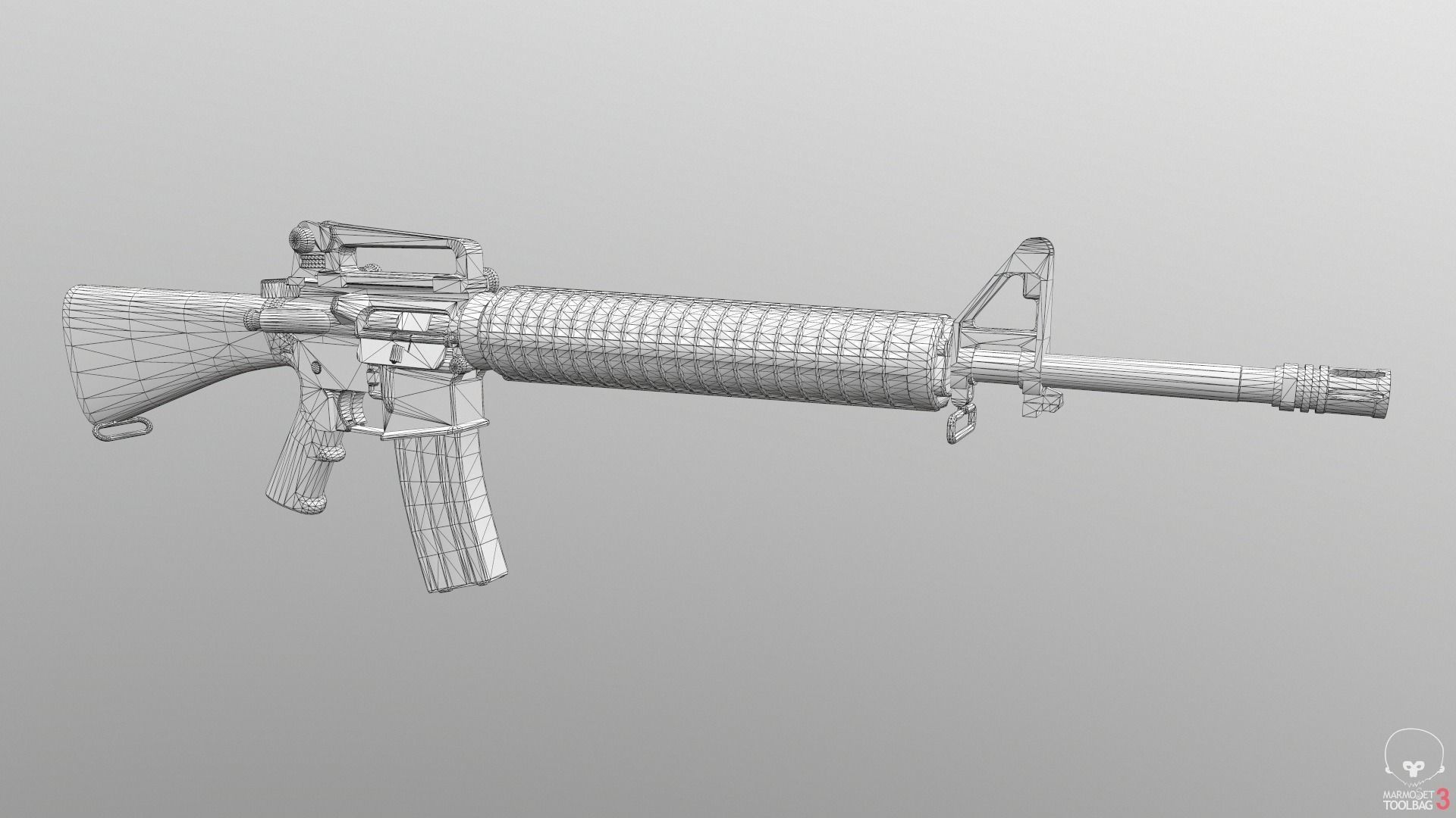 3D model M16 RIFLE VR / AR / low-poly | CGTrader