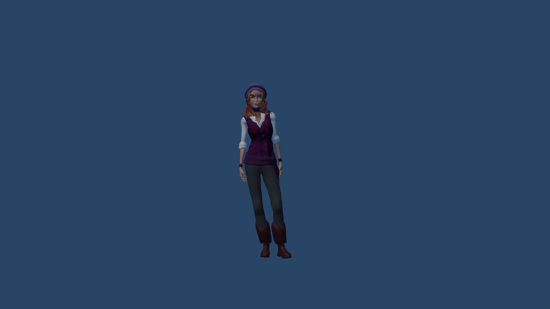3D model Elaine Marley Monkey Island game ready 3D print VR / AR / low ...