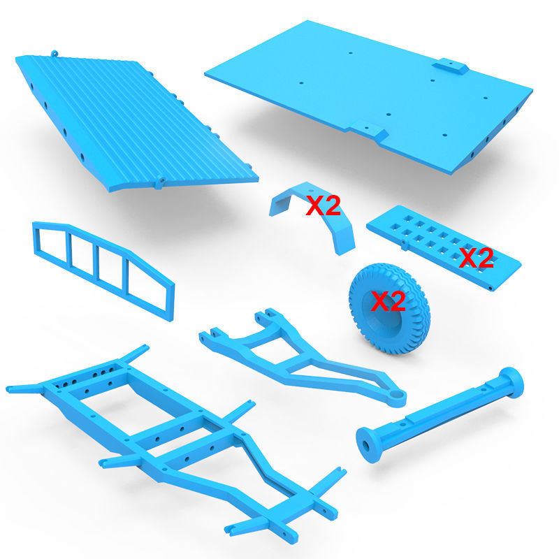 Trailer 3D model 3D printable | CGTrader
