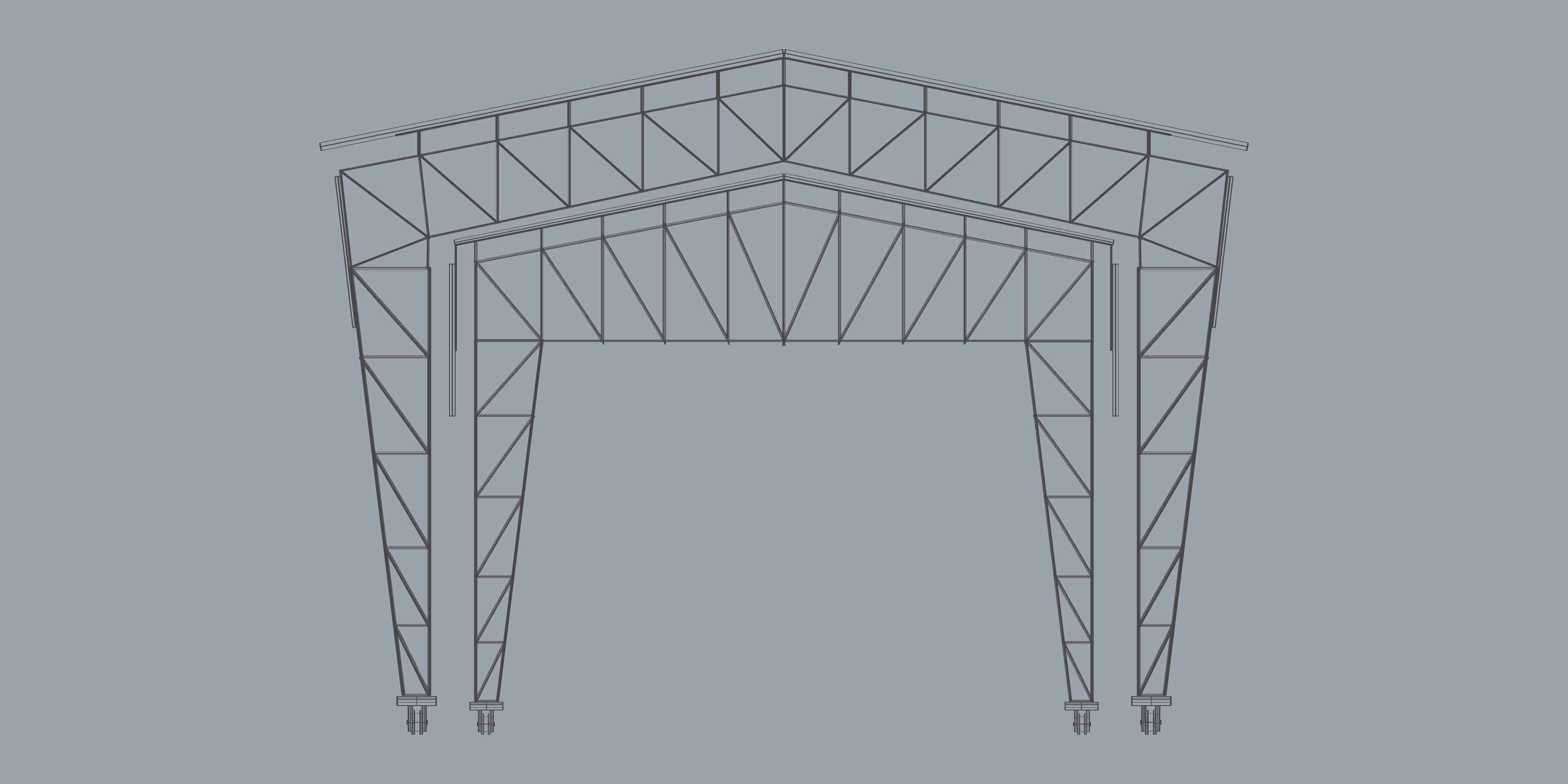 Movable Roof Facade 3D model | CGTrader