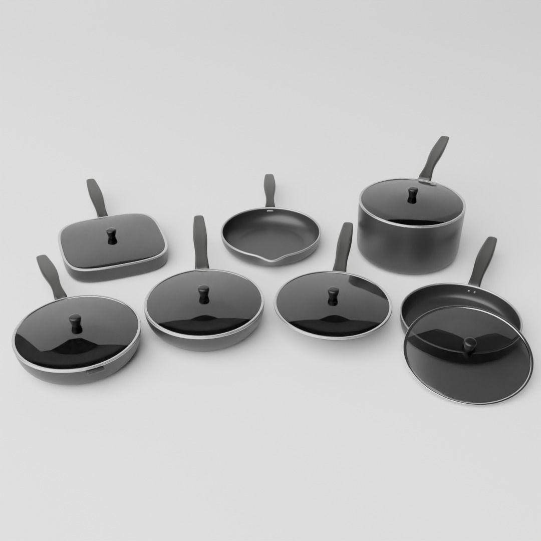 3D Cookware set | CGTrader