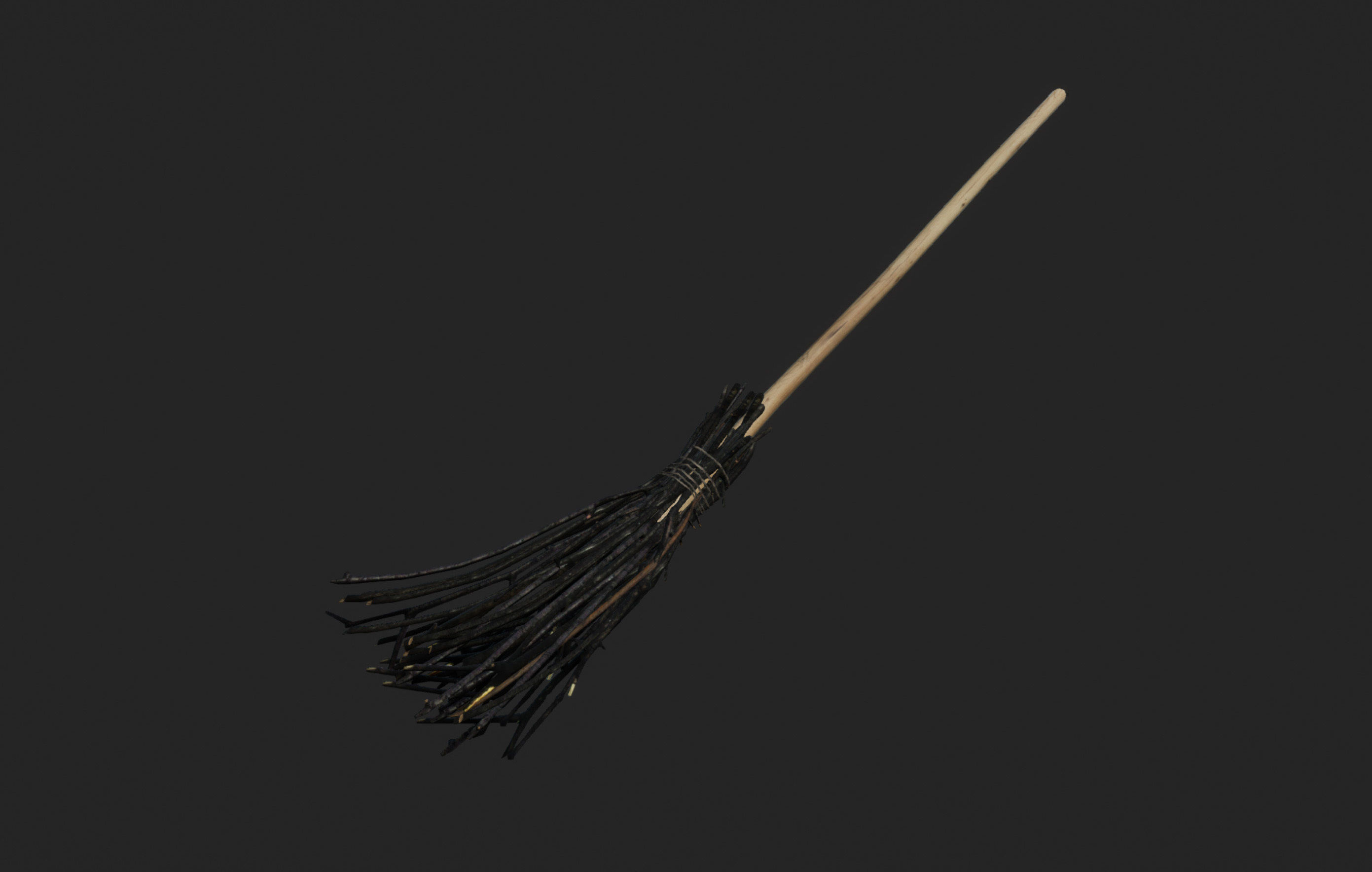 3D model Classic Broom VR / AR / low-poly | CGTrader