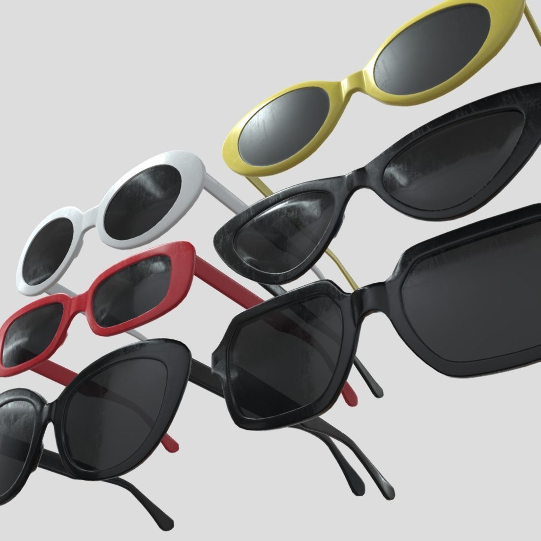 3D model Sunglasses Pack VR / AR / low-poly | CGTrader