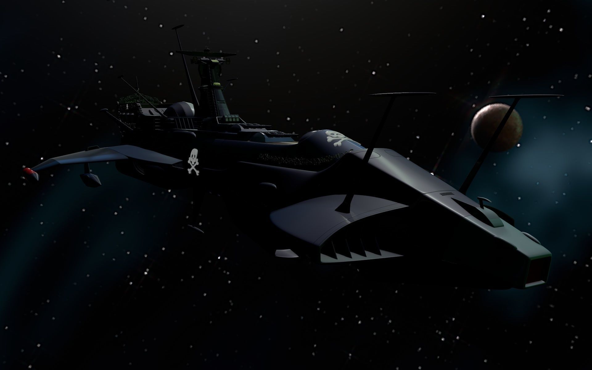 Arcadia Captain Harlock Spaceship 3D model | CGTrader