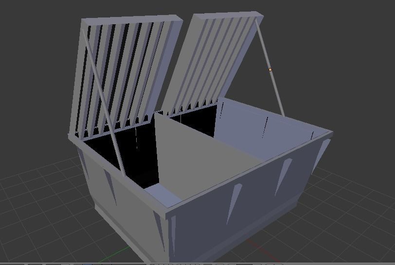 Street Dustbin free VR / AR / low-poly 3D model | CGTrader