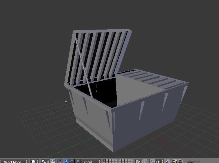 Street Dustbin free VR / AR / low-poly 3D model | CGTrader