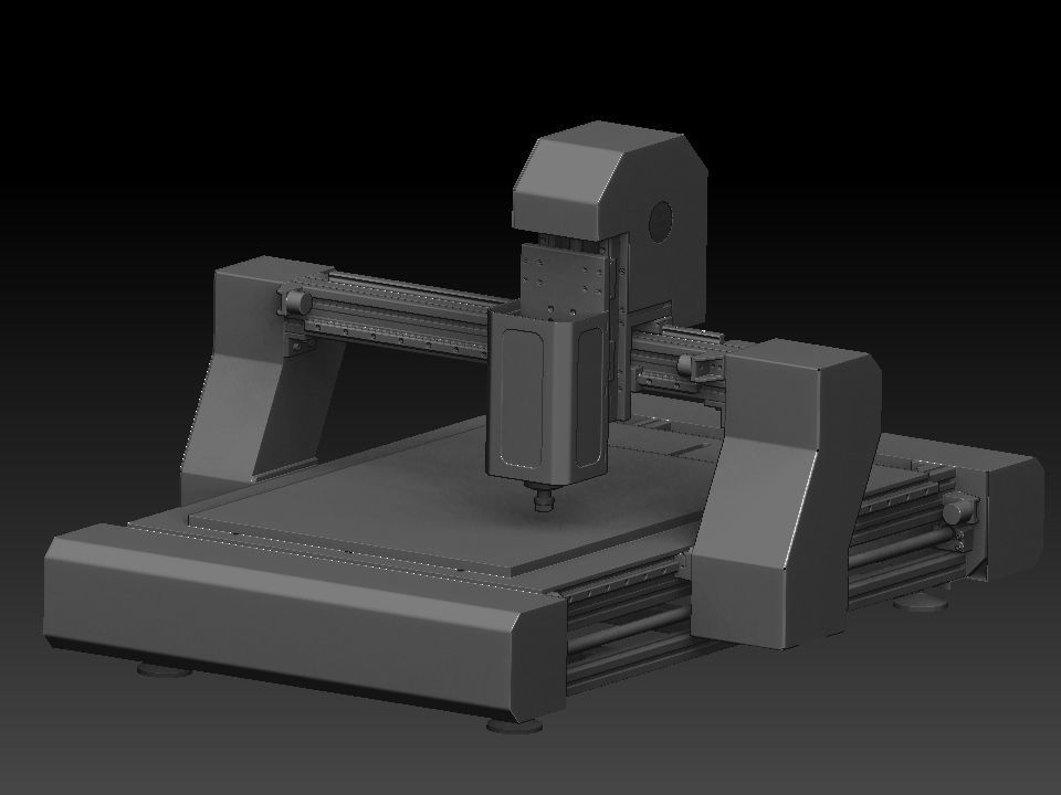 CNC ROUTER MACHINE DESIGN 3D model | CGTrader