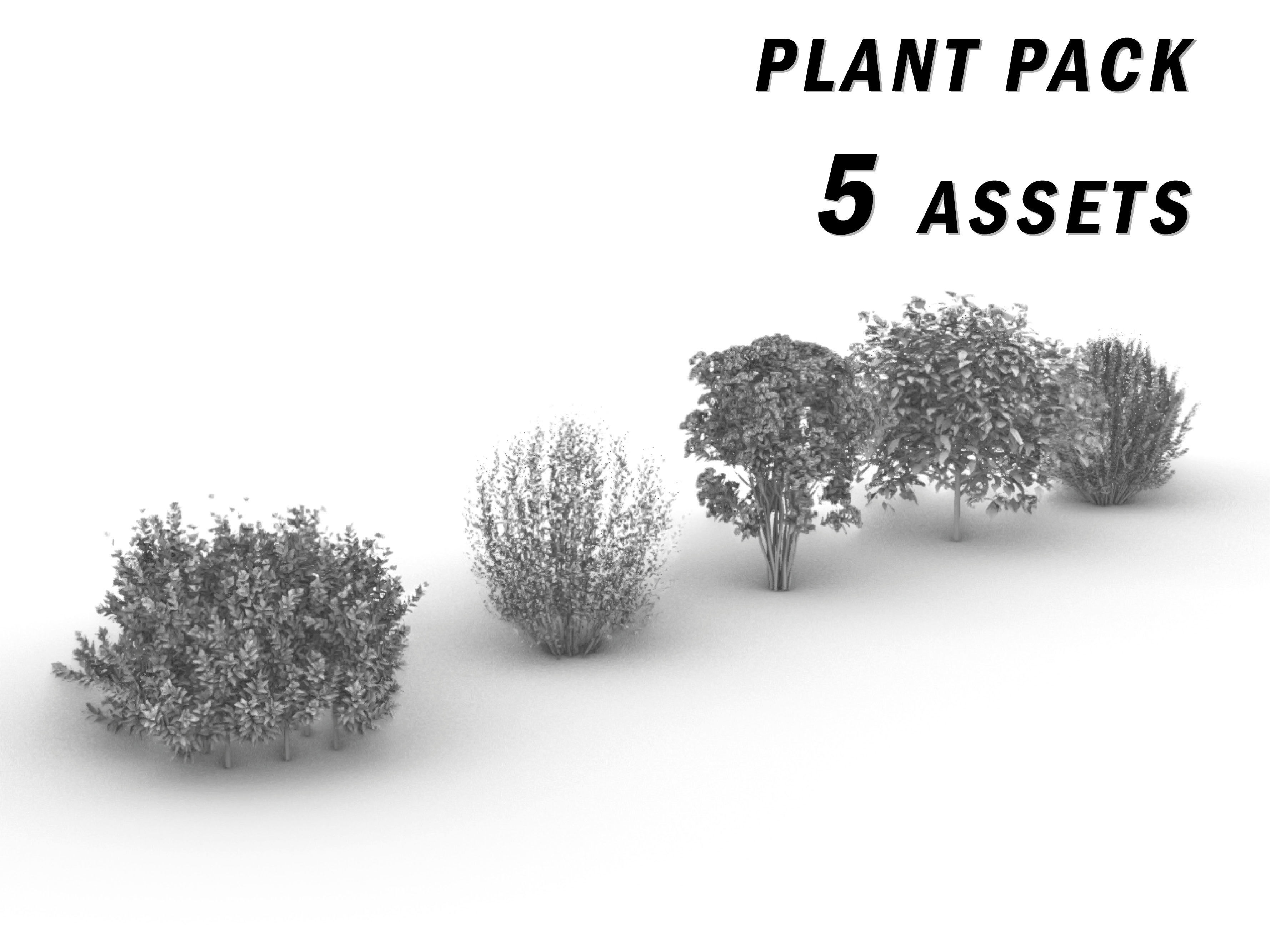 3D model TREE PACK VR / AR / low-poly | CGTrader
