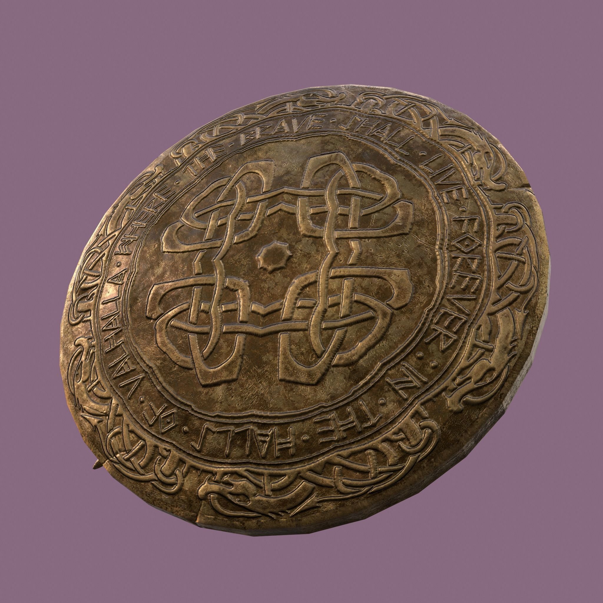 Medieval Pin Design Two 3D model | CGTrader