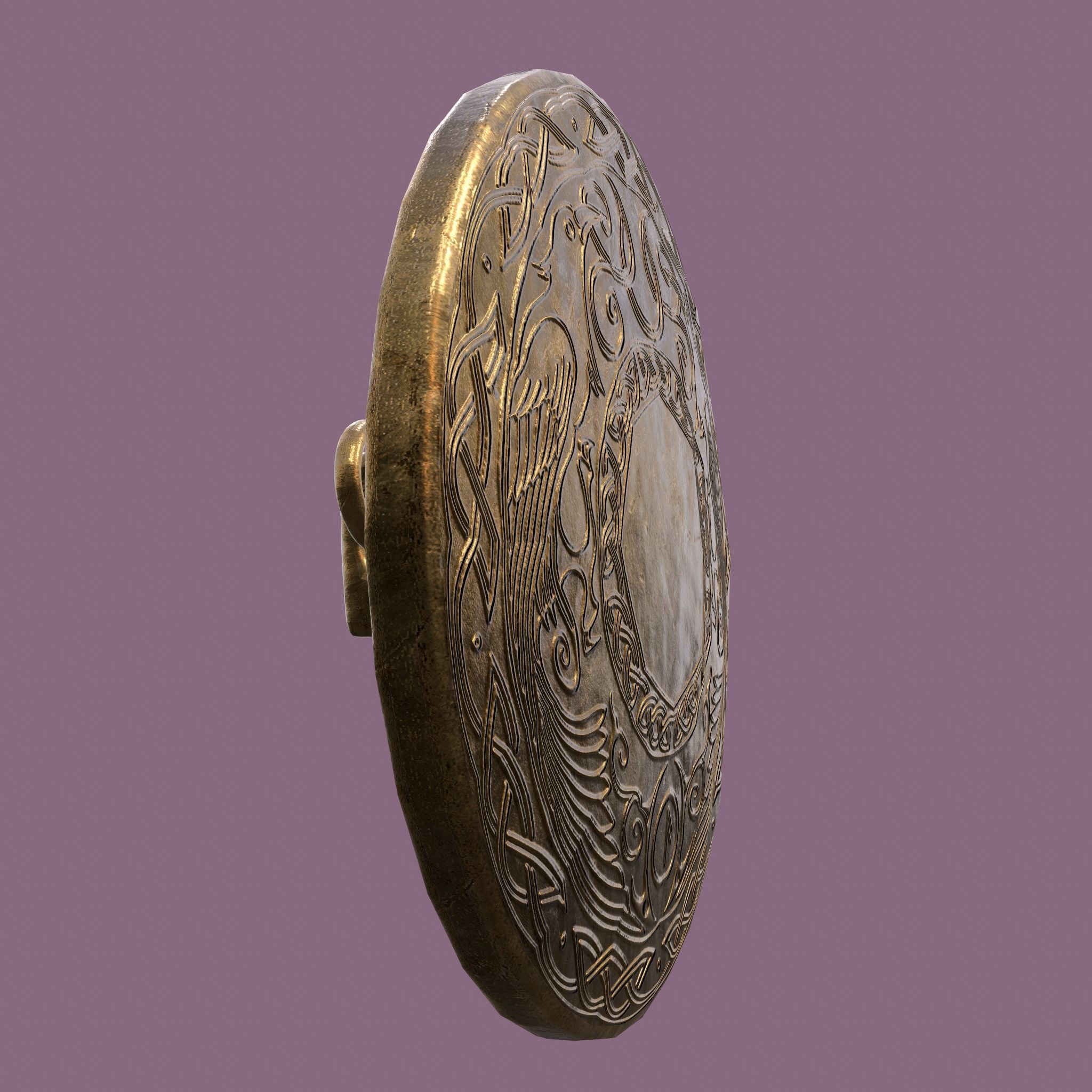 Medieval Lapel Pin Design Three 3D model | CGTrader