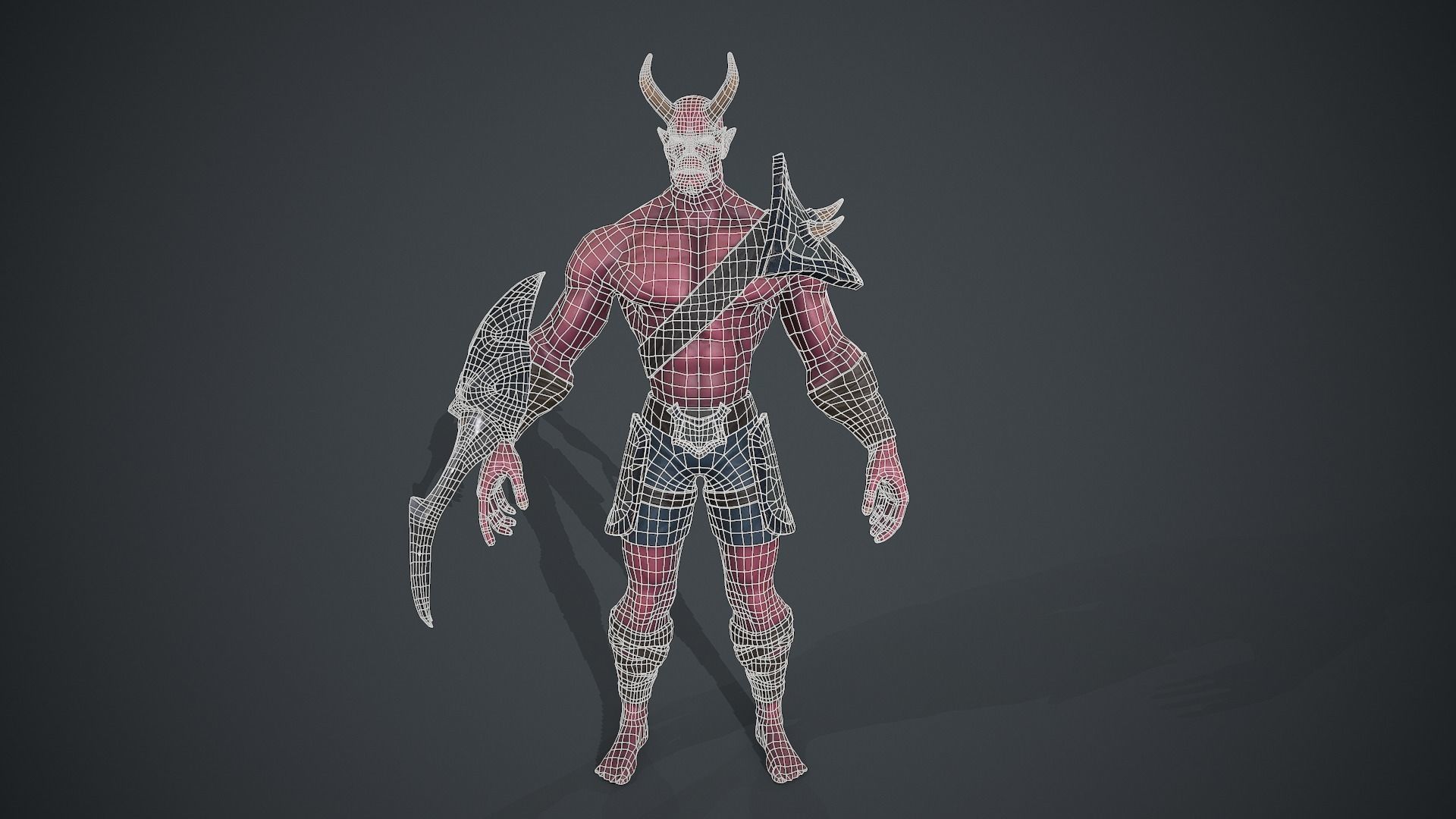 3D model Hell Fighter VR / AR / low-poly rigged | CGTrader