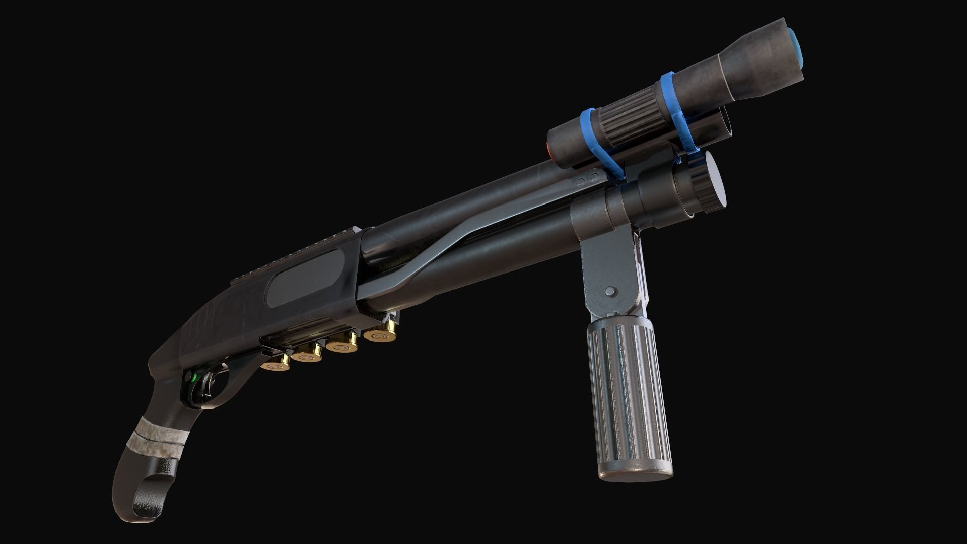 Shotgun Gun - Asset free VR / AR / low-poly 3D model | CGTrader