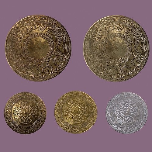Medieval Lapel Pin Design Two and Three 3D Model Collection | CGTrader