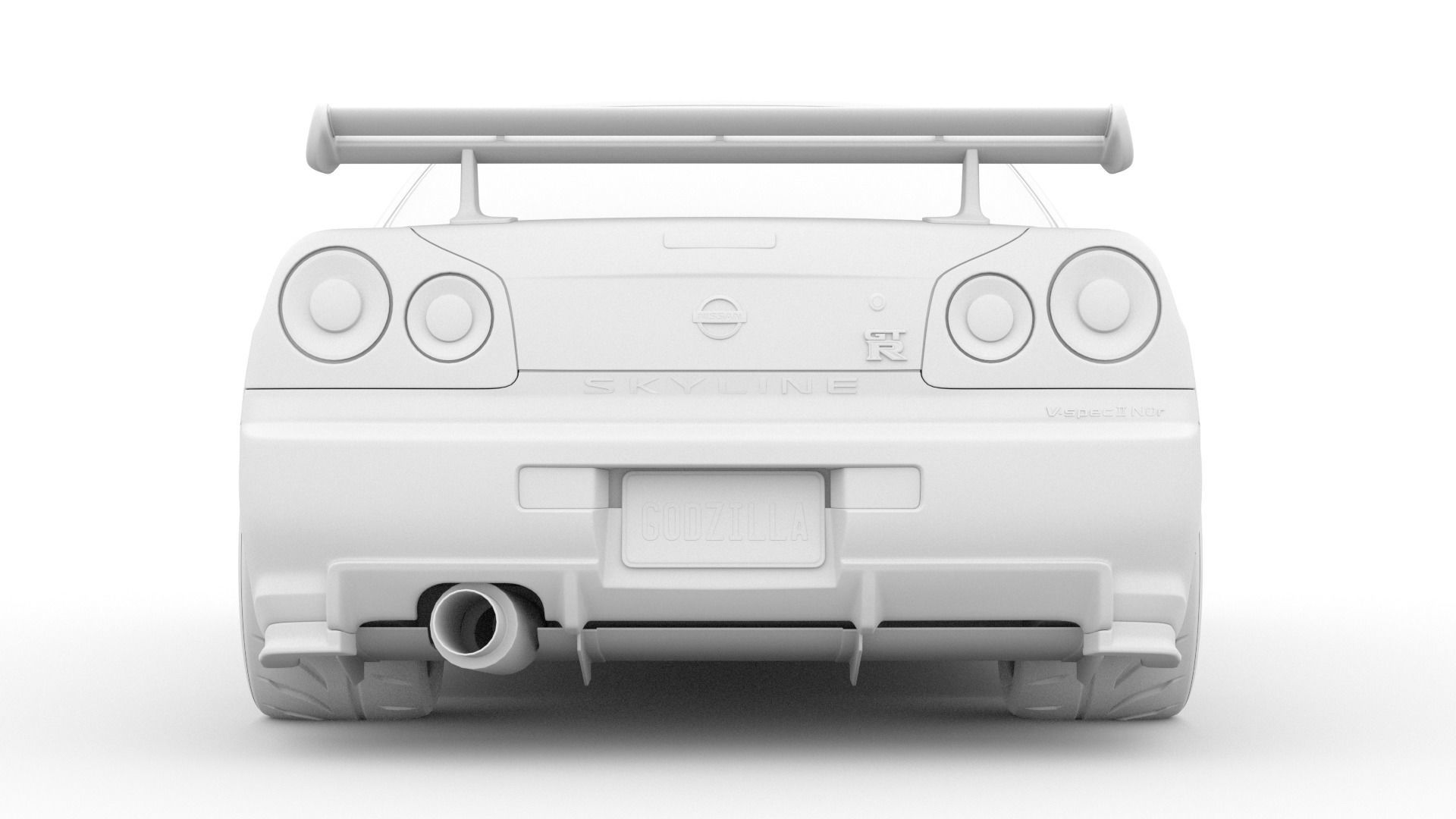 Nissan Skyline GT-R R34 V-Spec 2 Nur 3D model | CGTrader