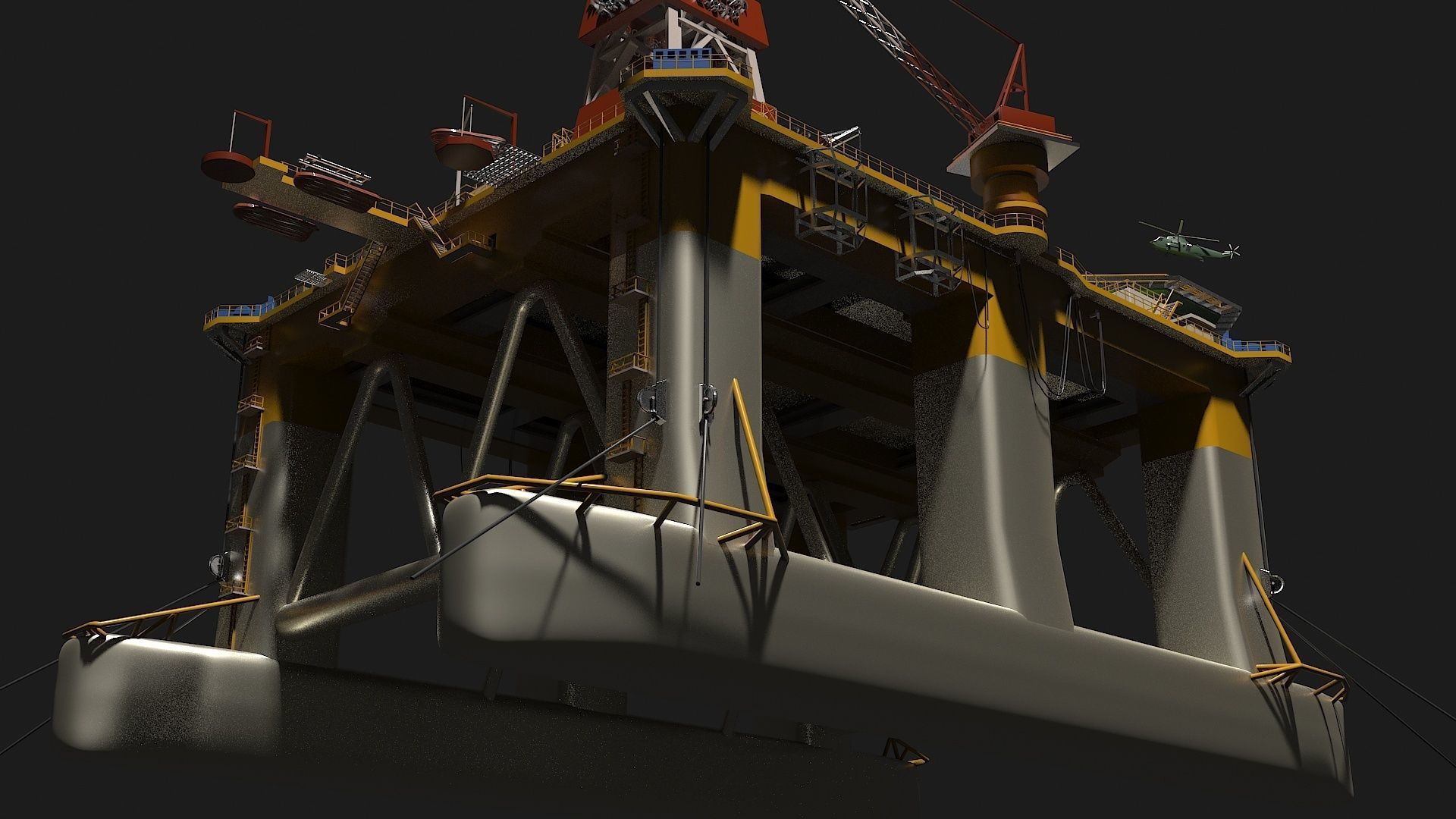 TransOcean Legend Oil Platform 3D model | CGTrader