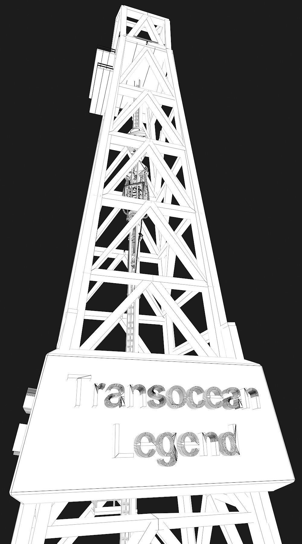 TransOcean Legend Oil Platform 3D model | CGTrader