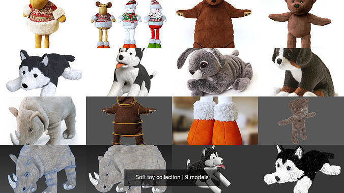 Soft toy collection | CGTrader