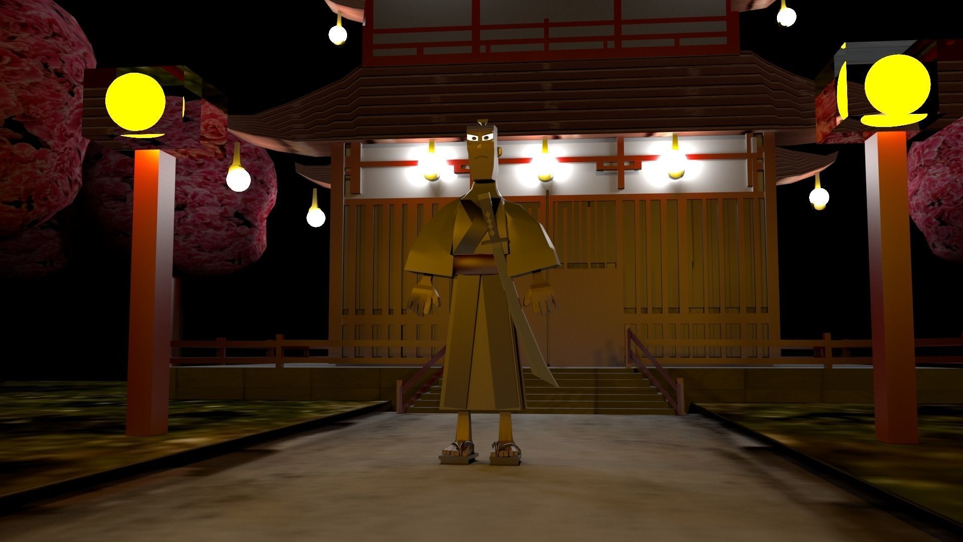 japon home and samurai jack 3D model | CGTrader