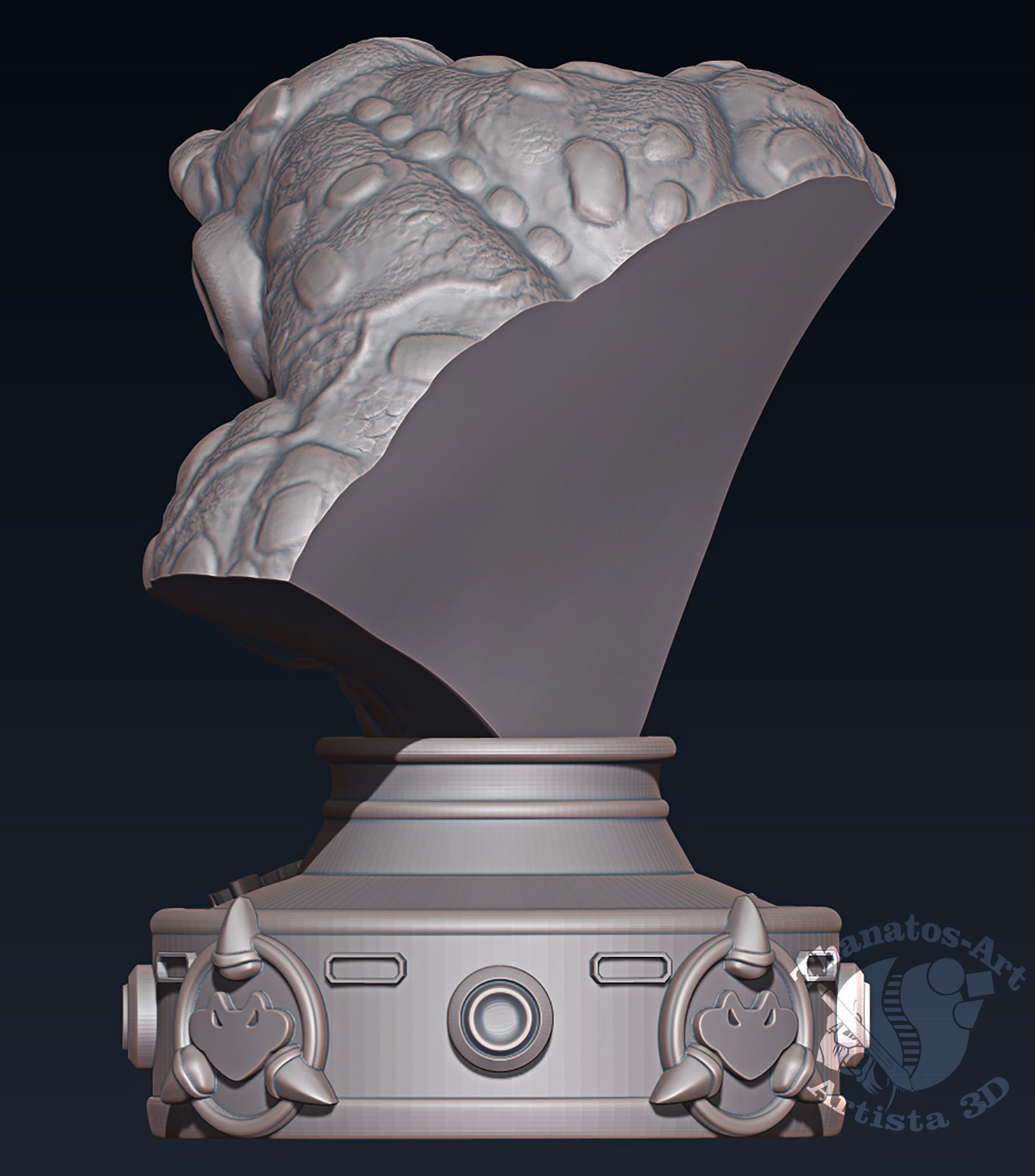 Battletoads Bust Pimple Fan Art free 3D model 3D printable | CGTrader