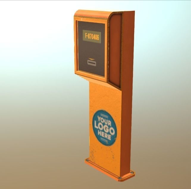 3D model Parking Ticket Counter VR / AR / low-poly | CGTrader