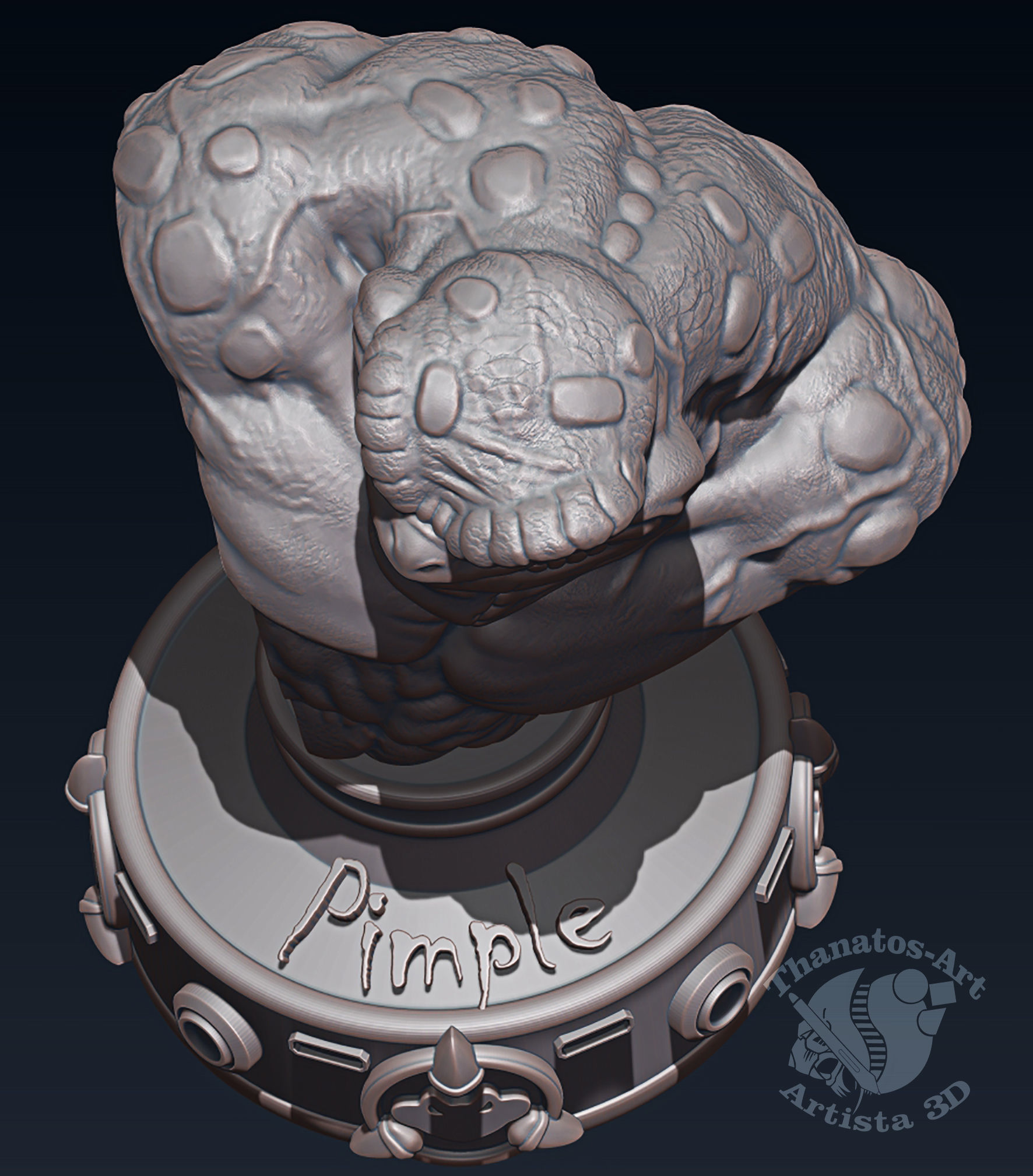 Battletoads Pimple Fan Art 3D model 3D printable | CGTrader