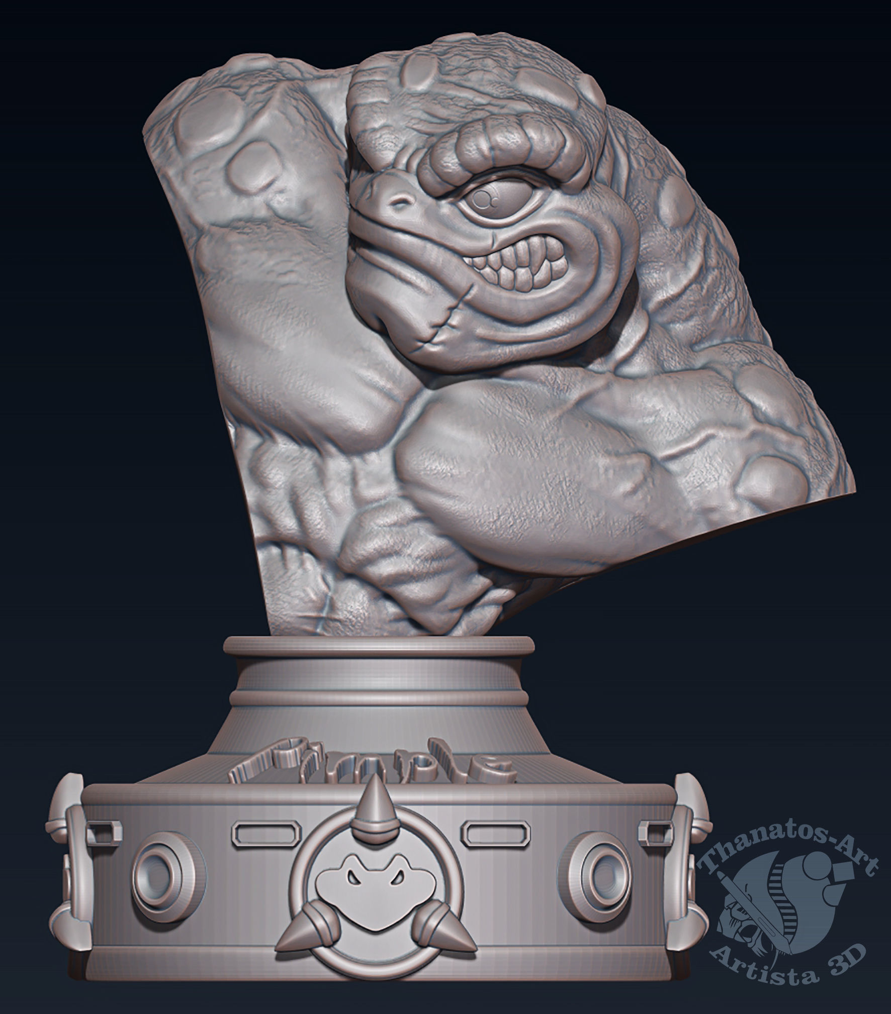 Battletoads Pimple Fan Art 3D model 3D printable | CGTrader