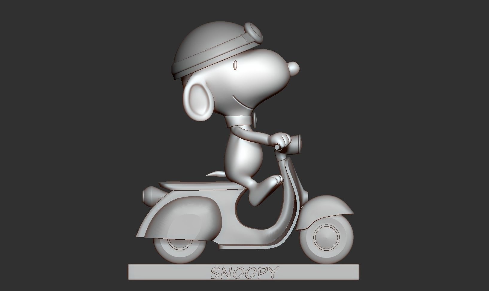 Snoopy Dog 3D model 3D printable | CGTrader